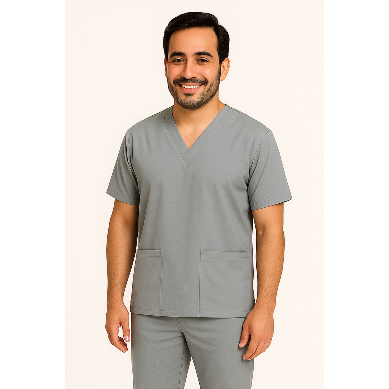 Camisa Scrub Cinza Masculina - Privativo Pijama Cirúrgico | BRANCURA