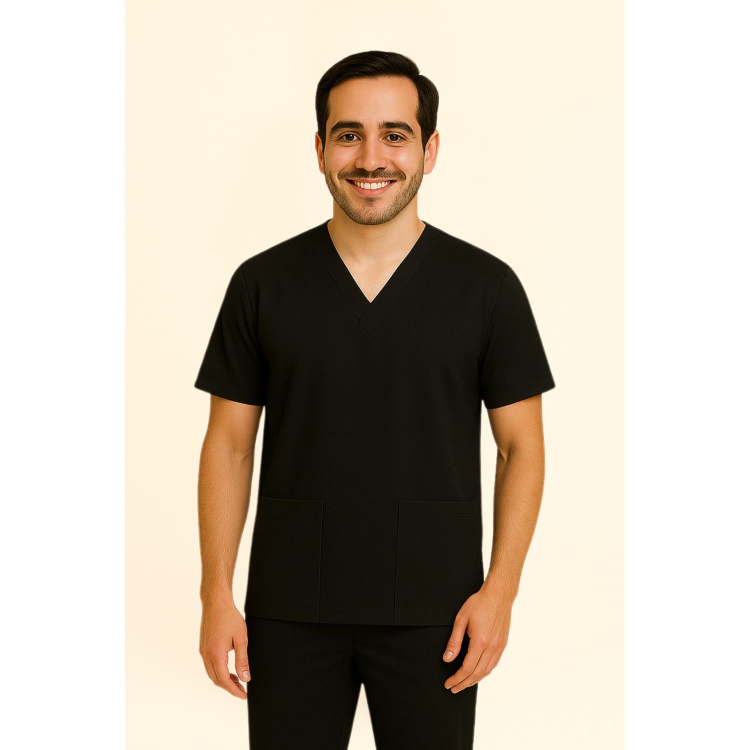 Camisa Scrub Preta Masculina - Privativo Pijama Cirugico | BRANCURA