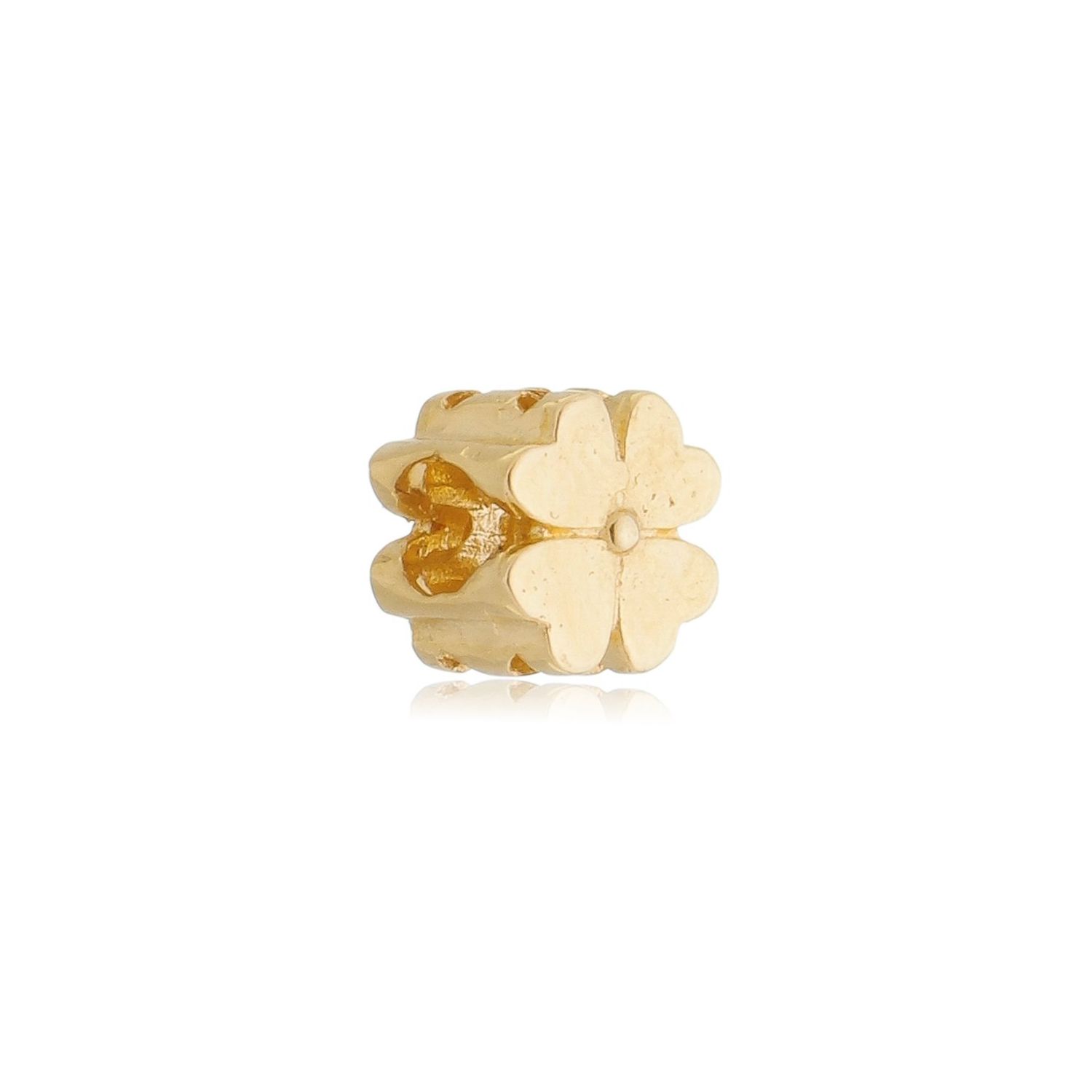 Pingente de Ouro 18k Trevo De 7,0mm | Fábrica do Ouro