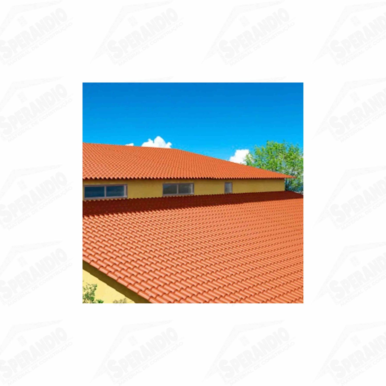 TELHA DE PVC COLONIAL TERRACOTA 2,30X0,86MT AFORT | Sperandio