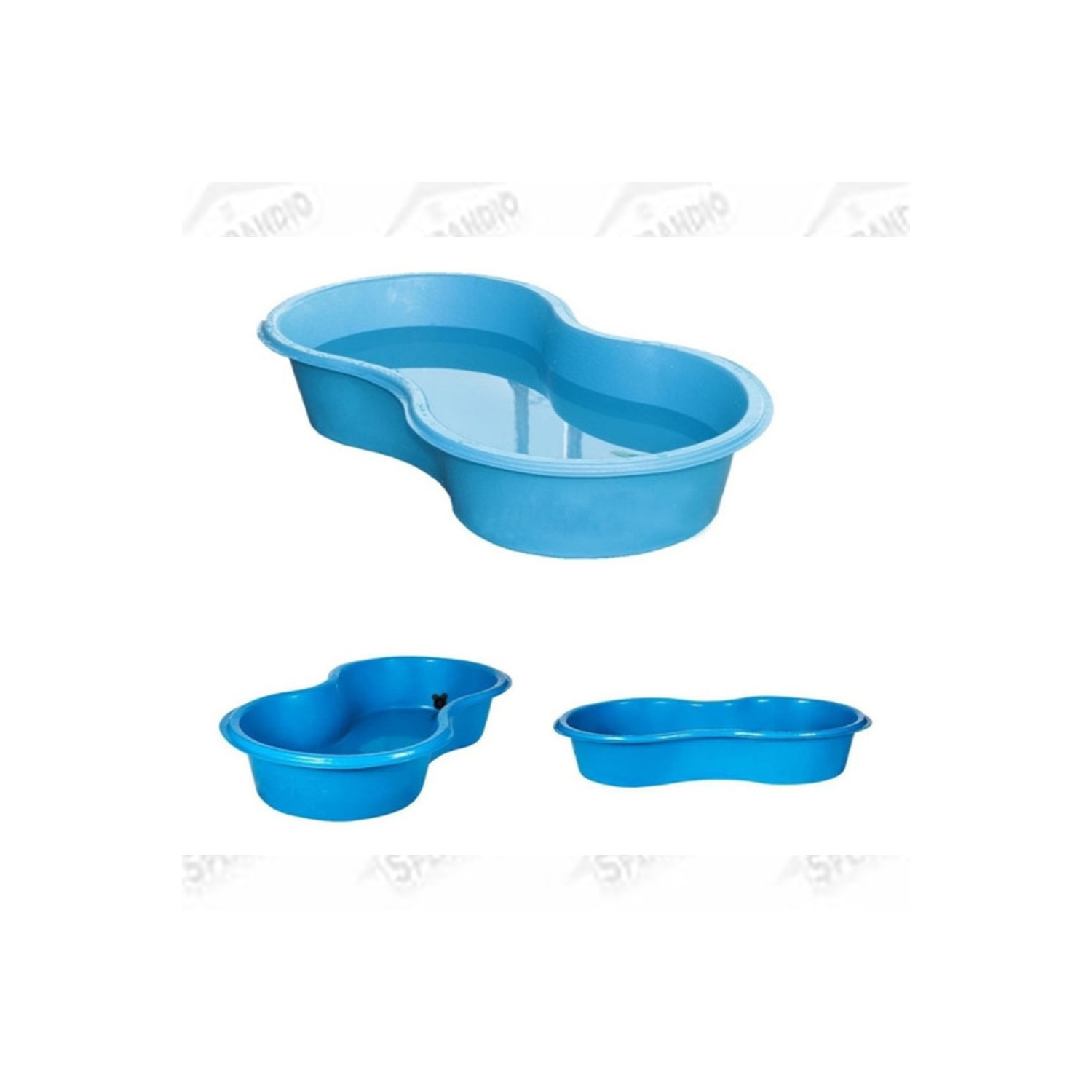 PISCINA FEIJÃO AZUL FORTLEV AFORT 1.000 LITROS SEM TAMPA | Sperandio