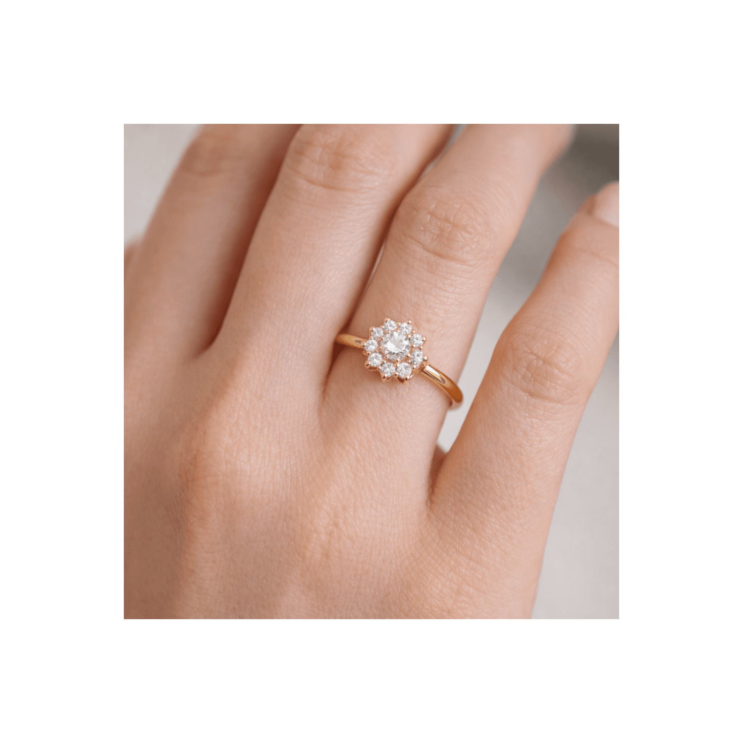 Anel De Ouro 18k Chuveiro Com Zircônias | Fábrica do Ouro ®️