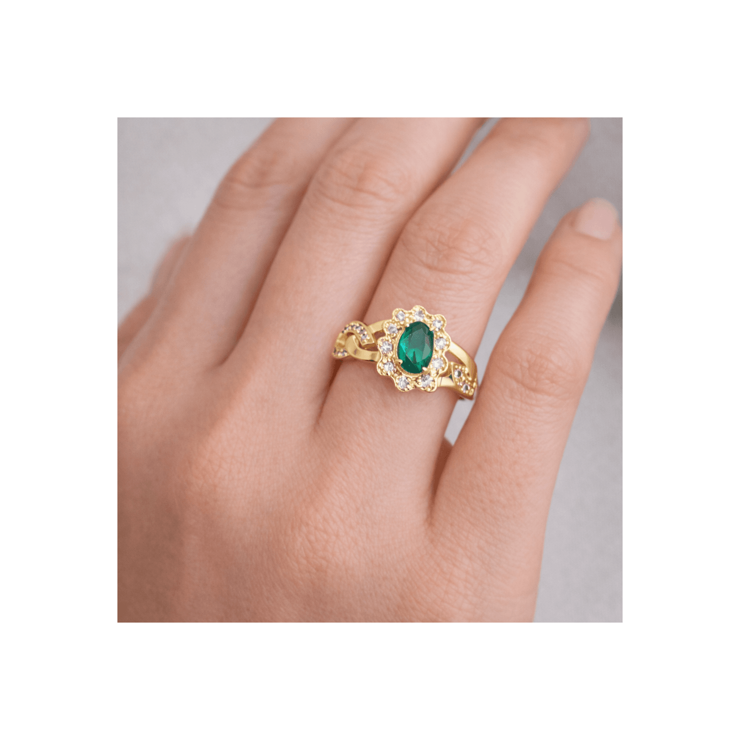 Anel De Ouro 18k Royale Com Zircônia | Fábrica do Ouro ®️