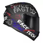 Capacete Race Tech Hit Faster - Preto Fosco/Vermelho | Moto One