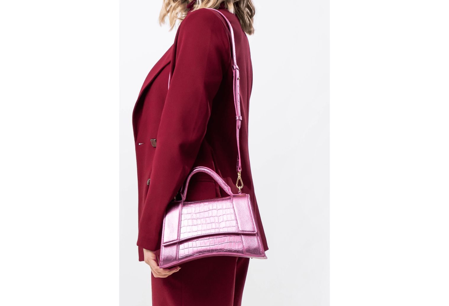 Bolsa Alice Couro Tutti Frutti Metalizado | CAMPEZZO