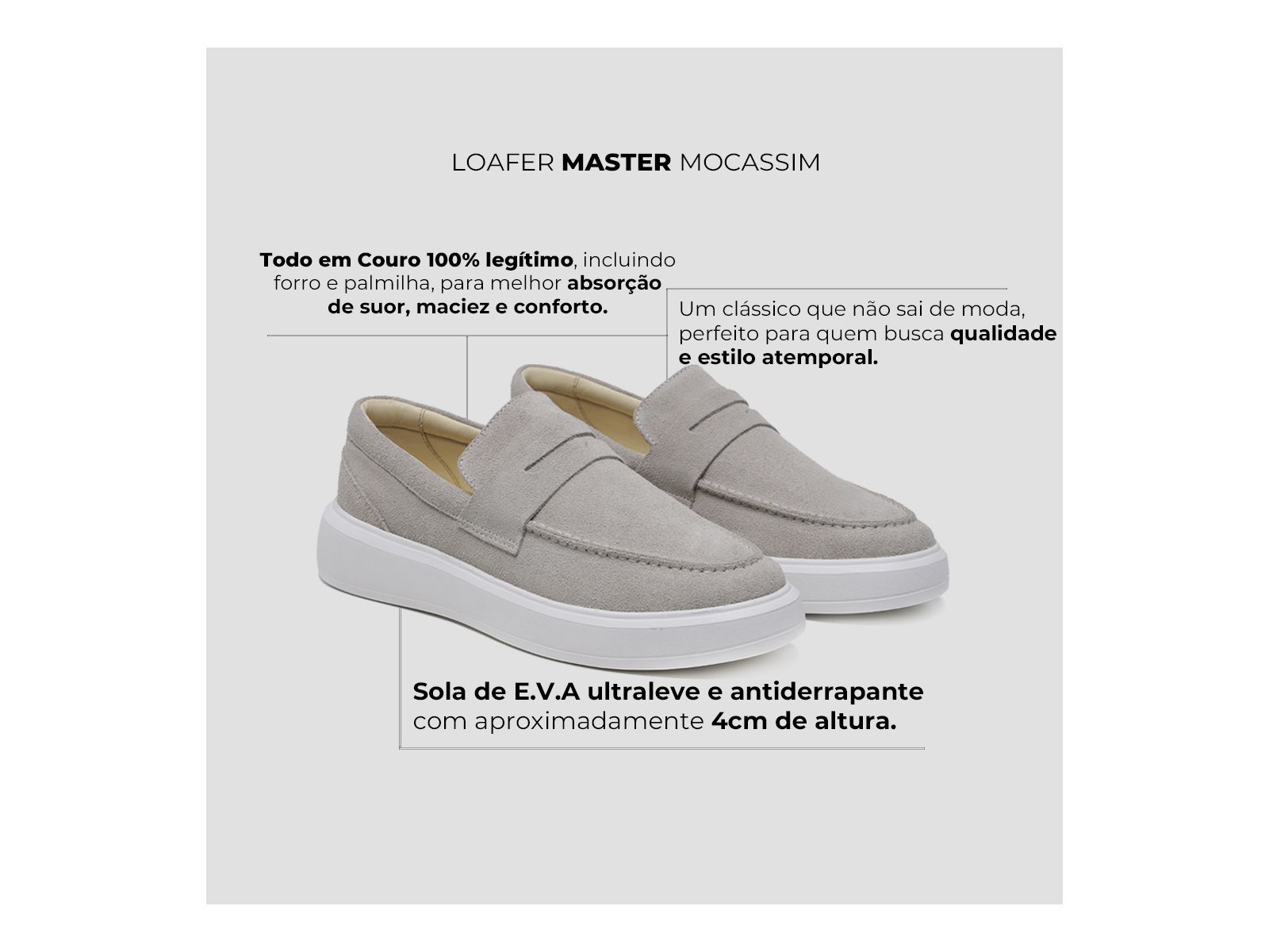 Sapato Loafer Mocassim Master Carmurça Gelo | Berlutini Shoes