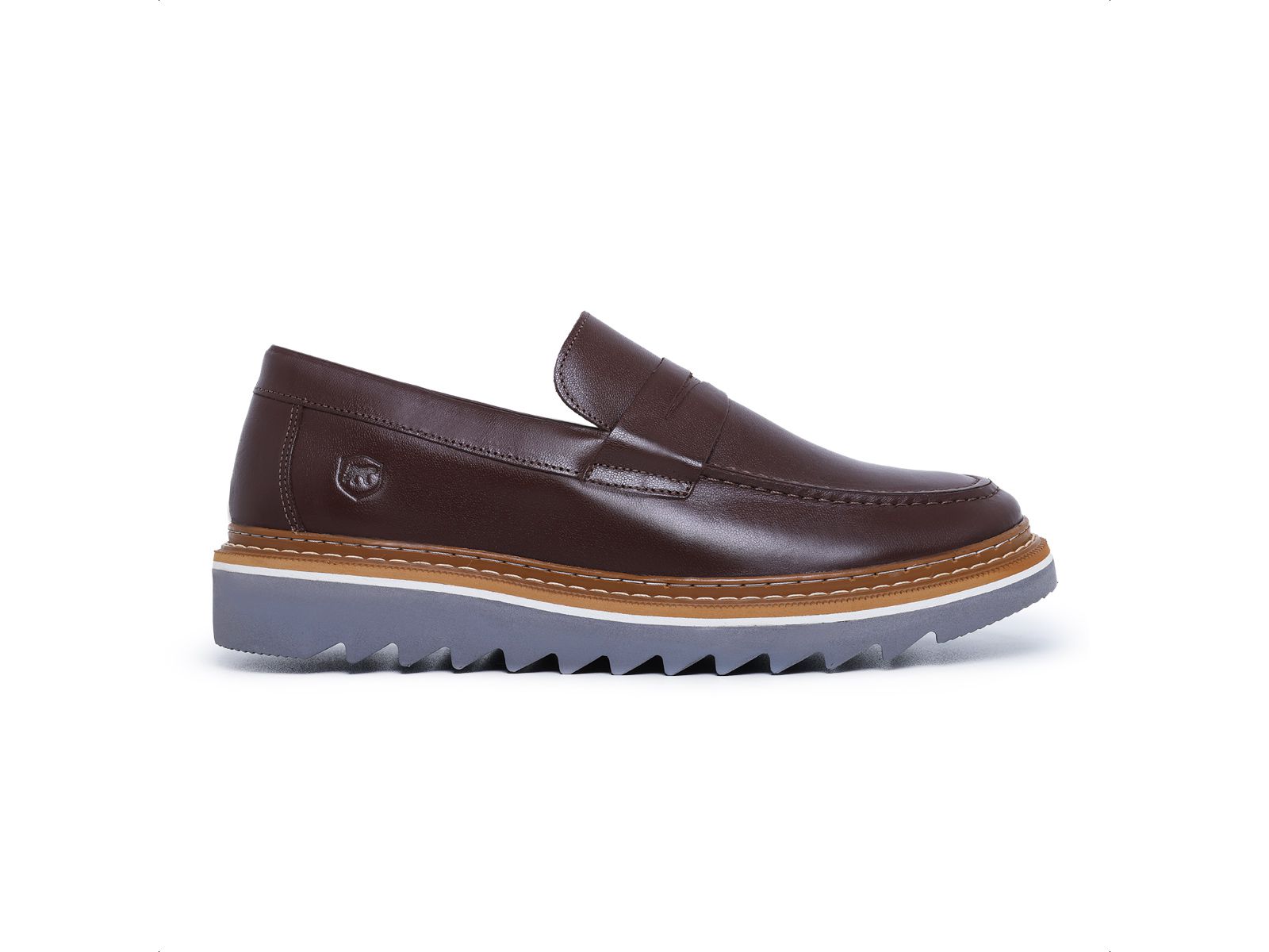 Loafer Orion Couro Café Sola Tratorada | Berlutini Shoes