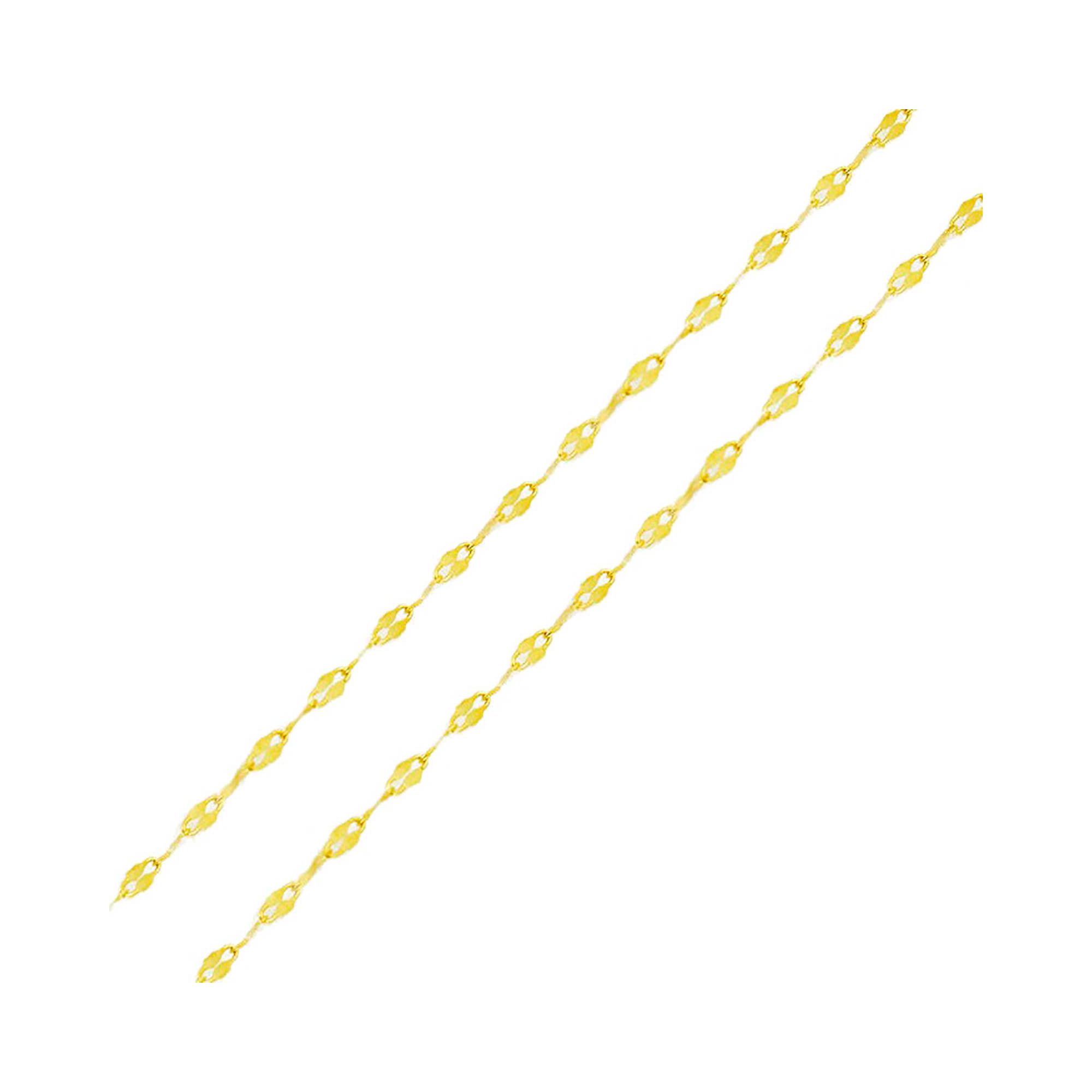 Corrente de Ouro 18K Coffee de 1,6mm com 40cm | Fábrica do Ouro