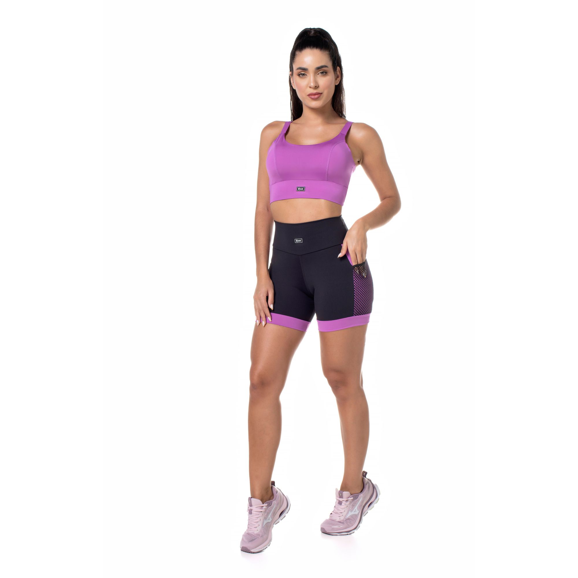 Shorts Fast Violeta | Texfit Brasil