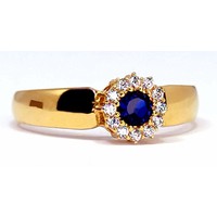 Anel de Formatura em Ouro 18k com Pedra Redonda central em Zircônia ...