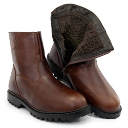 Artigos Masculinos de Inverno - Botas de Inverno Forradas com Lã ...