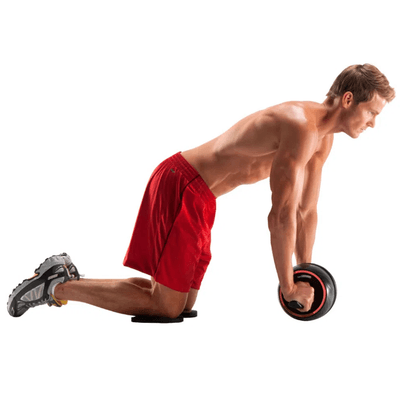 Roda Abdominal Exercícios Lombar Funcional Academia - Preto ...