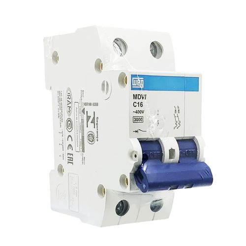 Mini Disjuntor Weg 16A Bipolar Din C MDW-C16-2 | Broketto Materiais Elétricos