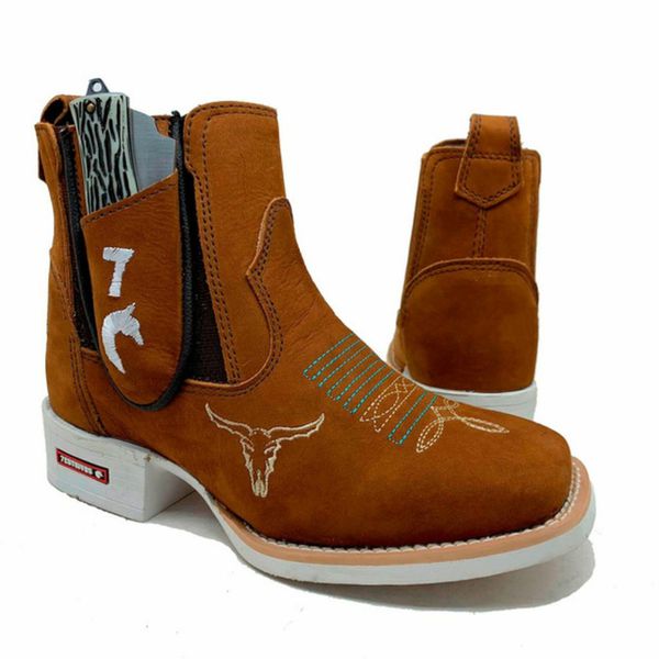KIT BOTINA CARA DE TOURO + BAINHA + CANIVETE | Botas Texanas Bruto