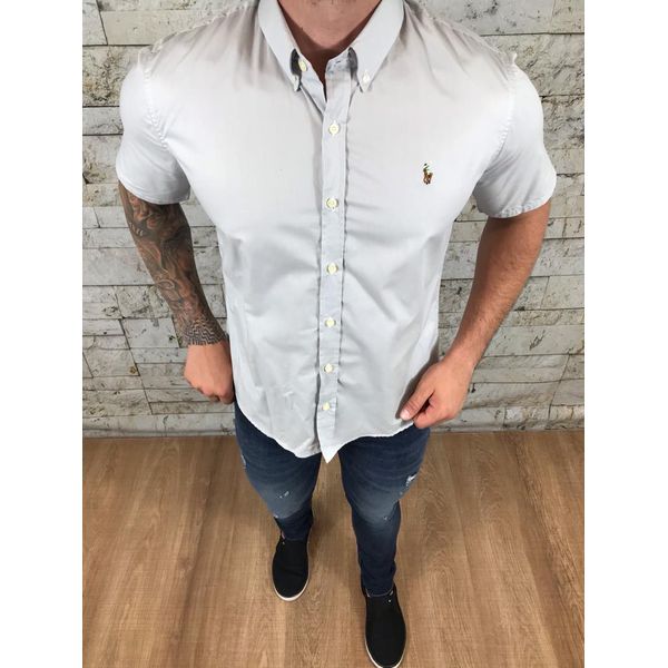 Camisa Manga Curta PRL Cinza | DROPA AQUI