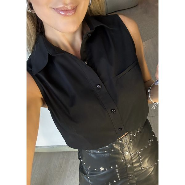 Camisa Tricoline Colete | MADONNA BASIC