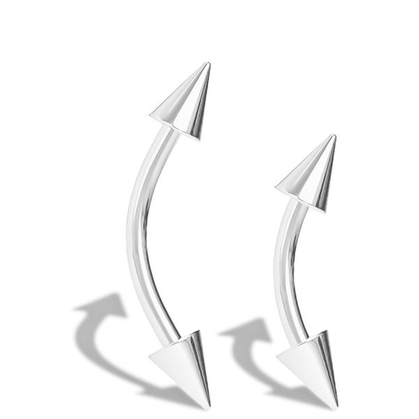 Barbel Curvo com topo em Spike | Pierce Boutique