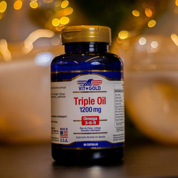 Triple Oil 1200mg - Omega 3 Com 60 Capsulas em Oferta | Vitgold