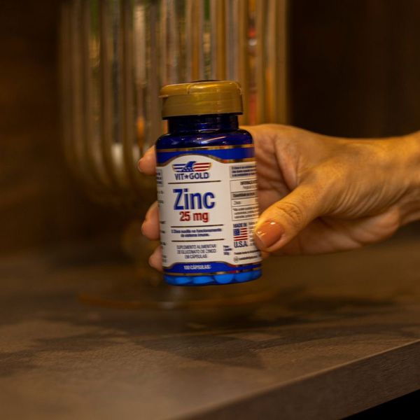 Zinco 25 mg Vitgold 100 cápsulas | Vitgold