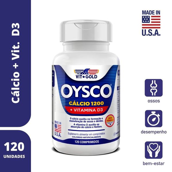 Oysco Cálcio 1200 mg + Vitamina D3 150 comprimidos | Vitgold