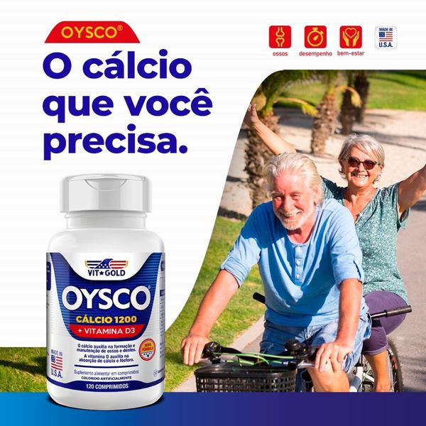 Oysco Cálcio 1200 mg + Vitamina D3 150 comprimidos | Vitgold