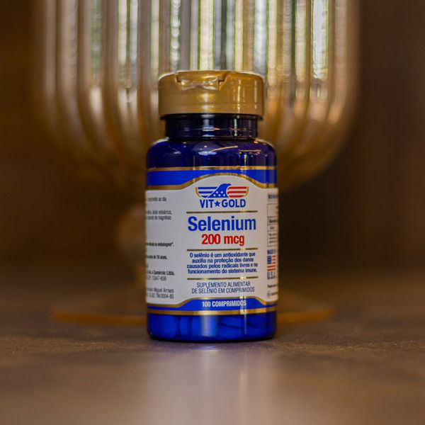 Selênio 200mcg Vitgold 100 comprimidos | Vitgold