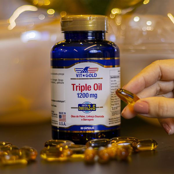 Triple Oil 1200 mg Omega 3 - 6 - 9 Vitgold 60 caps | Vitgold