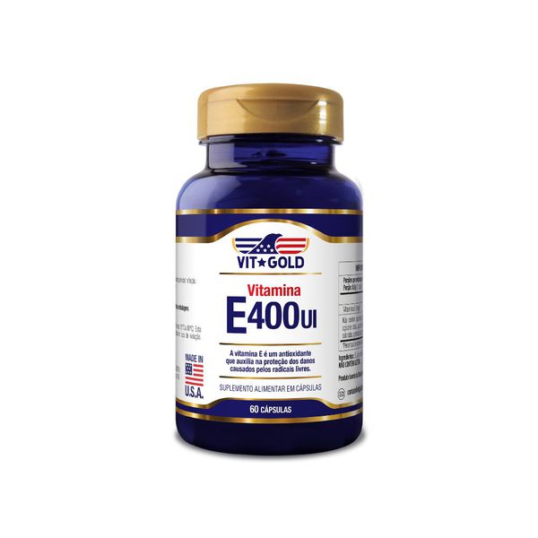 Vitamina E 400 UI 60 Cápsulas | 1 Por Dia | Vitgold | Vitgold