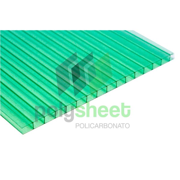Policarbonato Alveolar Verde 1,05x6,00 4mm | POLYSHEET