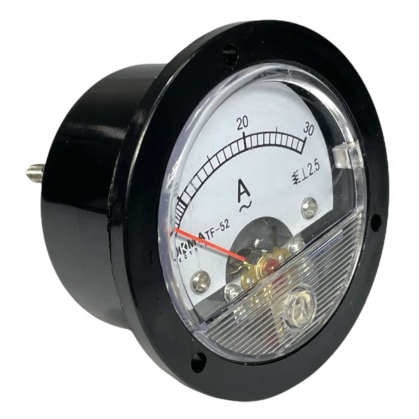 Amperímetro Analógico 0-30A Redondo 52mm Lukma | MAQPART