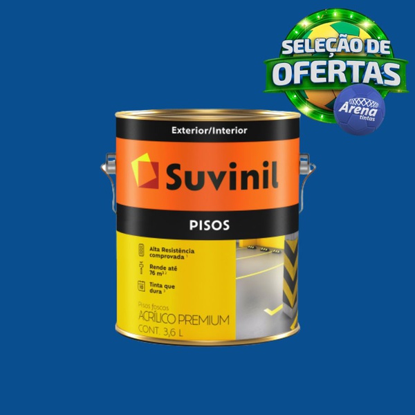 TINTA ACRILICA SUVINIL PISO AZUL 3,6L | Arena Tintas