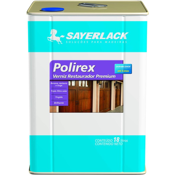 Verniz Brilhante Mogno 18L Polirex - Sayerlack | CONSTRUTINTAS