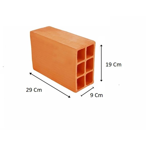 TIJOLO CERAMICO 9X19X29 | Degraus Materiais de Construção