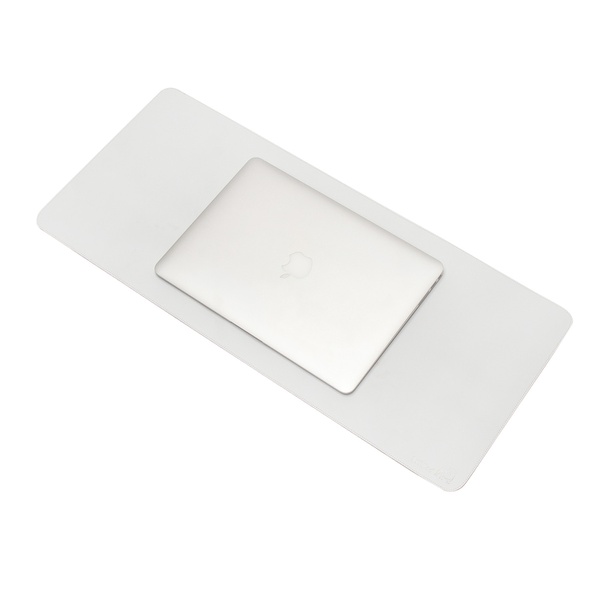 Desk Pad MAX 70x30cm Branco em couro sintético | BULLPAD