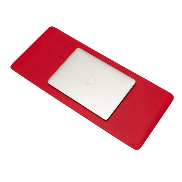 Desk Pad MAX 70x30cm Vermelho em couro sintético! | BULLPAD