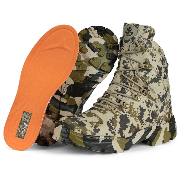COTURNO TATICO CAMUFLADO DIGITAL MULTICAM. | FORCE MILITAR - CALÇADOS ...