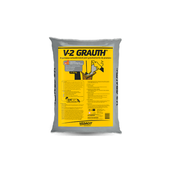 GROUT V-2 GRAUTH 25 KG VEDACIT | Impermix | Materiais de Construção