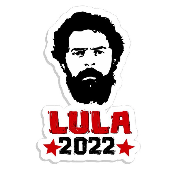 adesivo lula politica 50unid | KREATIVEADESIVOS