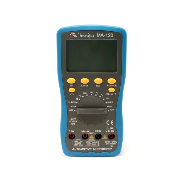 Multímetro Automotivo MA-120A - Minipa | Ritec Máquinas e Ferramentas