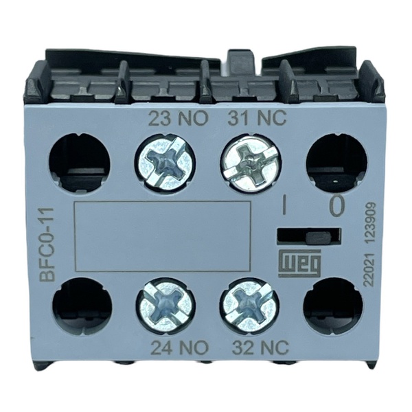 Bloco Contato Auxiliar Weg 1NA+1NF P/ Contator CWC07-16 Tripolar | MAQPART