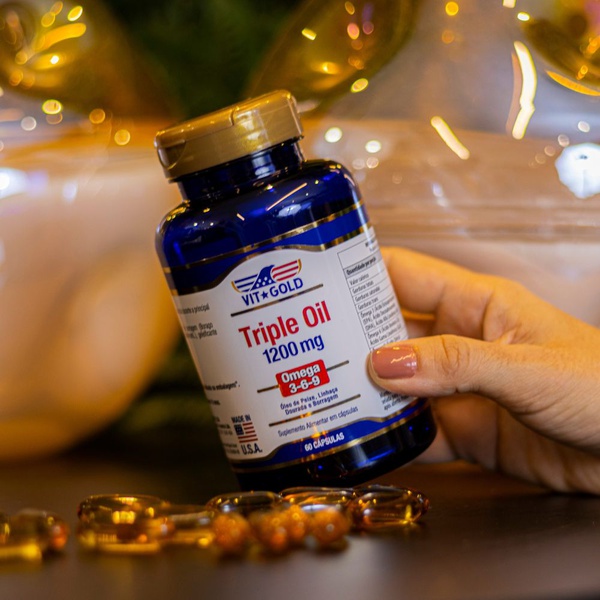 Triple Oil 1200 mg Omega 3 - 6 - 9 Vitgold 60 caps | Vitgold