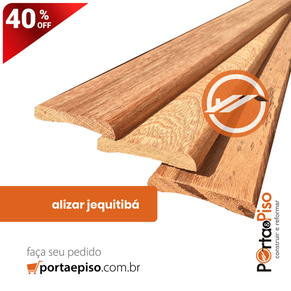 JOGO SIMPLES DE ALIZAR JEQUITIBA 9,5X13,X2.20 MAPAF | Porta & Piso