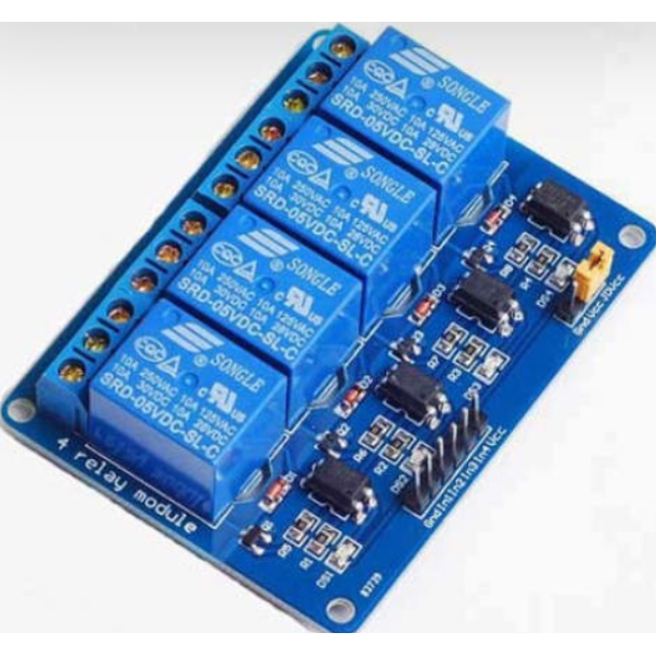 Módulo Rele 4 Canais 5V 10A - COPEL ELETRONICA