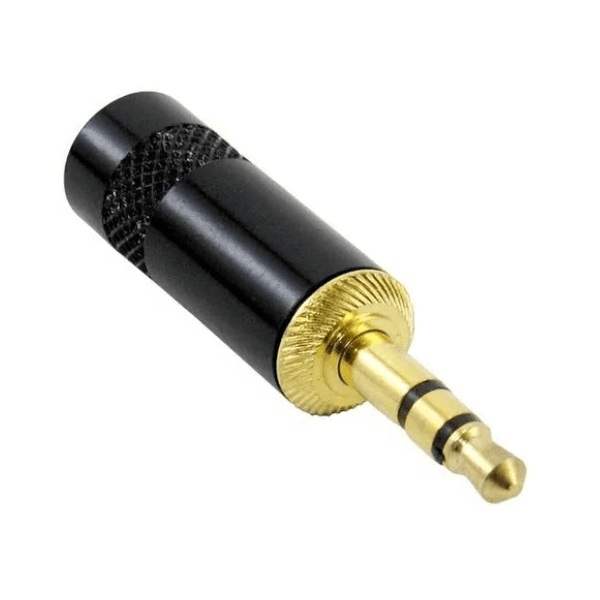 Plug P2 Stereo Metálico Profissional Preto - COPEL ELETRONICA