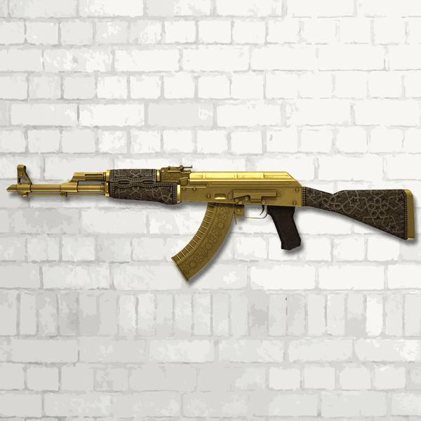 Skin Mdf Csgo| Gold Arabesque | Inter Adesivos Decorativos