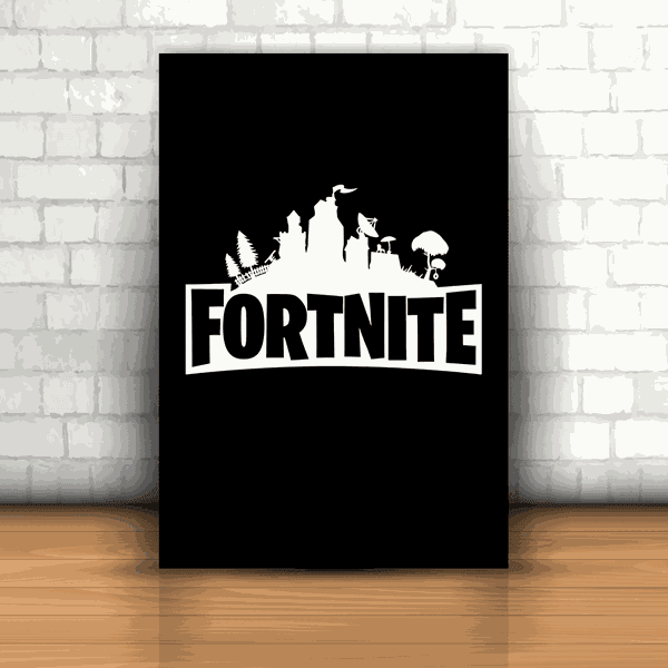 Placa Decorativa - Fortnite Logo | Inter Adesivos Decorativos