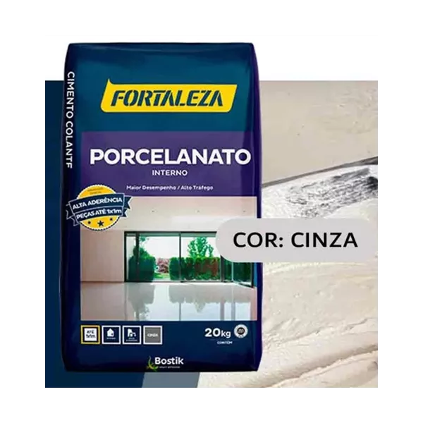 ARGAMASSA PORC E CERAM INT CZA 20KG **FORTALEZA** | Couto Materiais