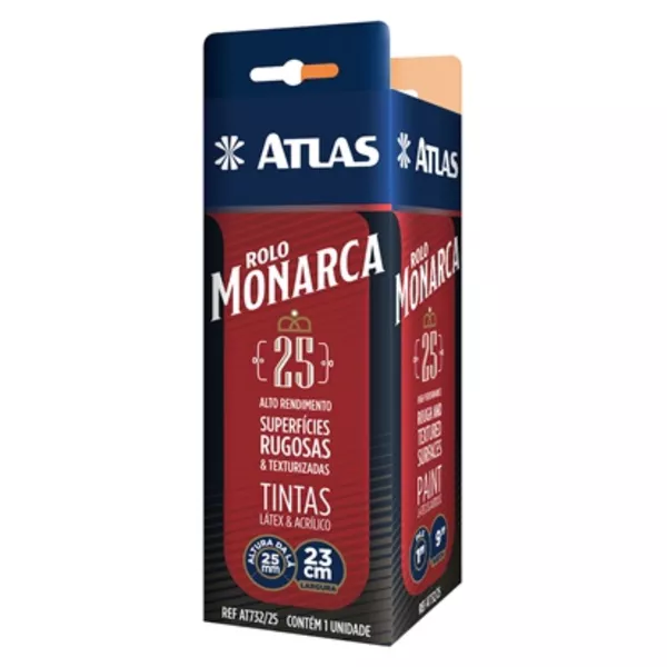 Rolo De Lã Sintética Monarca 23cm Sem Garfo AT732/25 - ATLAS | Rede ...
