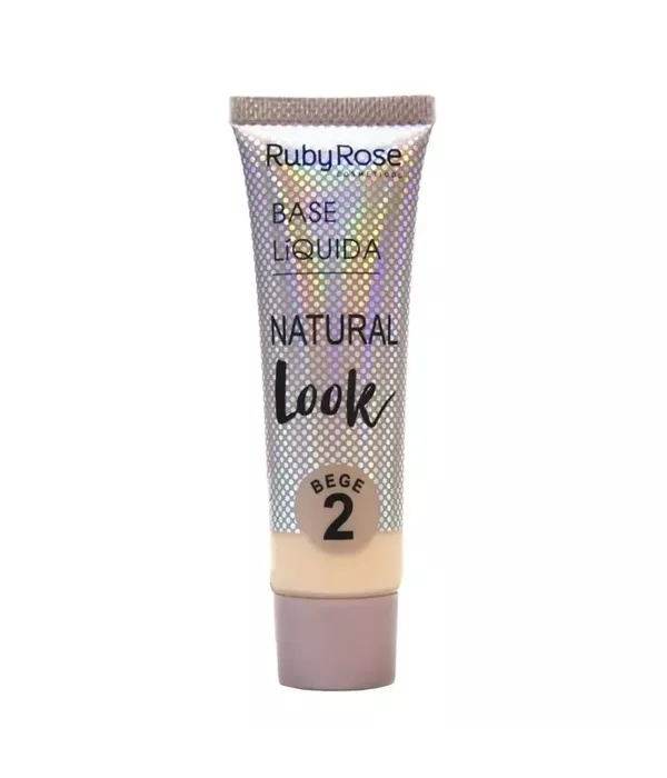 Ruby Rose Base Líquida Natural Look Cor: Bege 2 | AIKO COSMÉTICOS