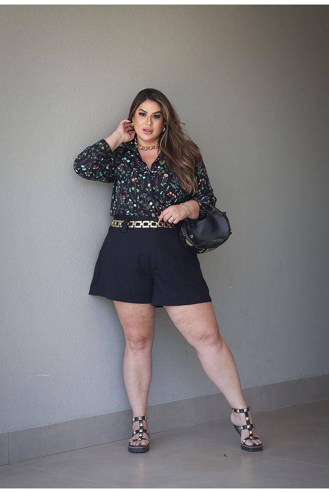 Camisa Mafe Leopard | TAMTAUM PLUS SIZE FASHION